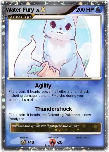 Pokémon Water Fury 2 2 - Agility - My Pokemon Card