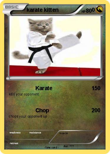 Pokémon karate kitten 2 2 - Karate - My Pokemon Card