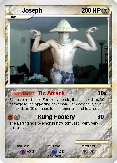 Pokémon Joseph 80 80 - Tic Attack - My Pokemon Card
