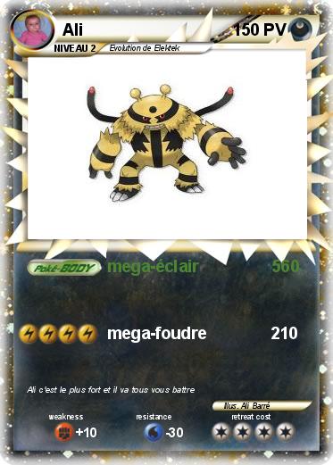 Pokémon Ali 34 34 - mega-éclair 560 - Ma carte Pokémon