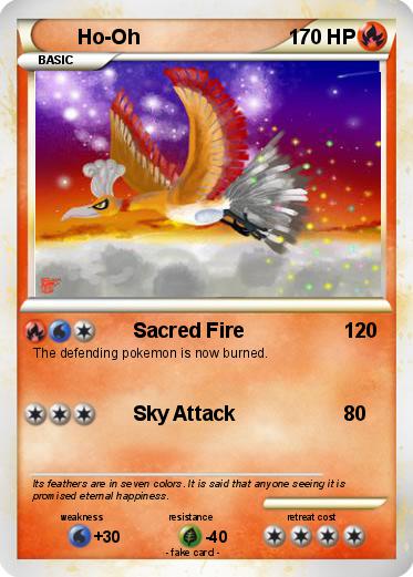 Pokémon Ho Oh 2344 2344 - Sacred Fire - My Pokemon Card