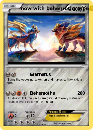 Pokémon now with behemoths type - Eternatus - My Pokemon Card
