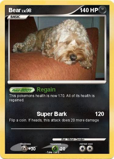 Pokémon Bear 285 285 - Regain - My Pokemon Card