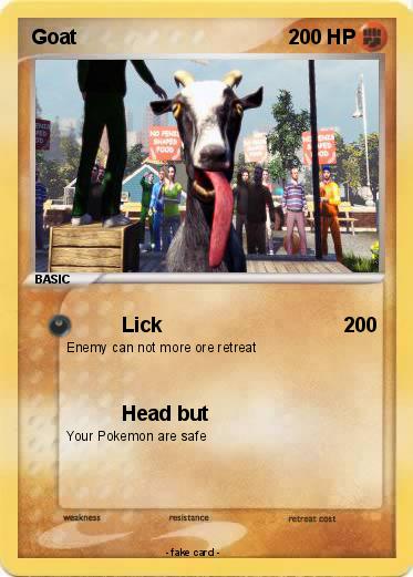 Pokémon Goat 98 98 - Lick - My Pokemon Card