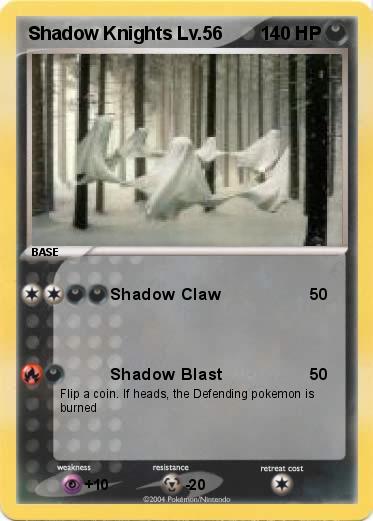 Pokémon Shadow Knights Lv 56 56 - Shadow Claw - My Pokemon Card