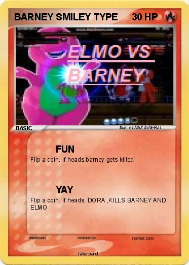 Pokémon BARNEY SMILEY TYPE - FUN - My Pokemon Card