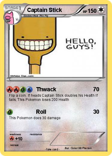 Pokémon Captain Stick - Thwack - My Pokemon Card