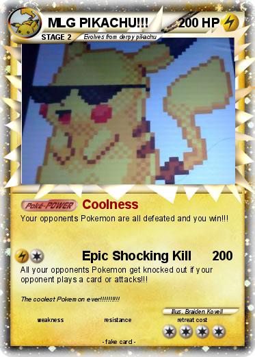 Pokémon MLG PIKACHU 61 61 - Coolness - My Pokemon Card