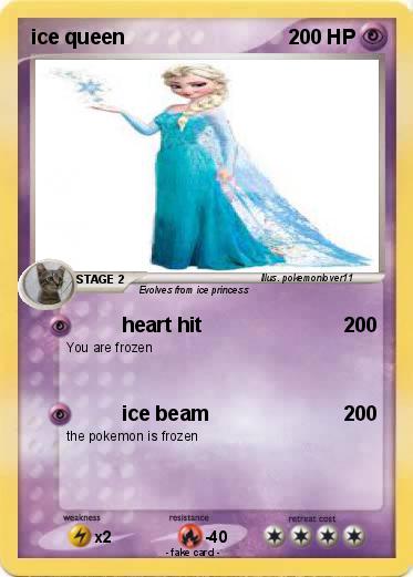 Pokémon ice queen 16 16 - heart hit - My Pokemon Card