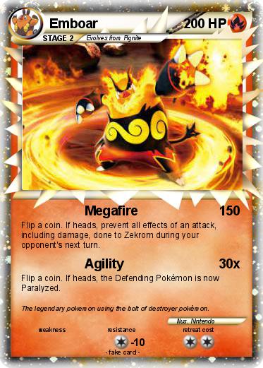 Pokémon Emboar 1390 1390 - Megafire - My Pokemon Card