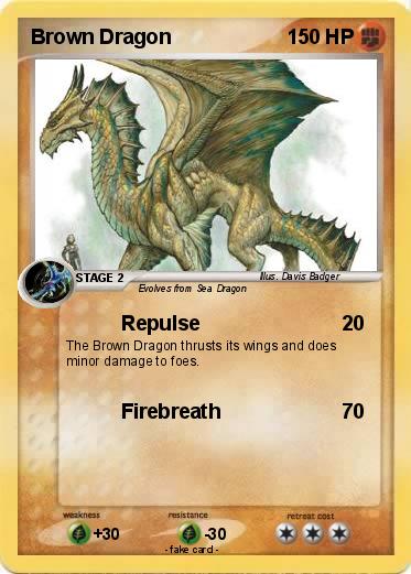 Pokémon Brown Dragon - Repulse - My Pokemon Card