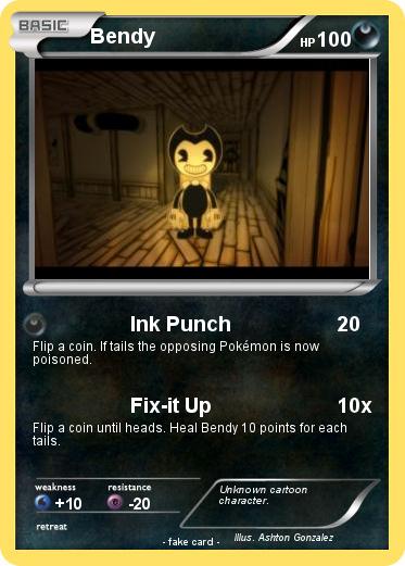 Pokémon Bendy 413 413 - Ink Punch - My Pokemon Card
