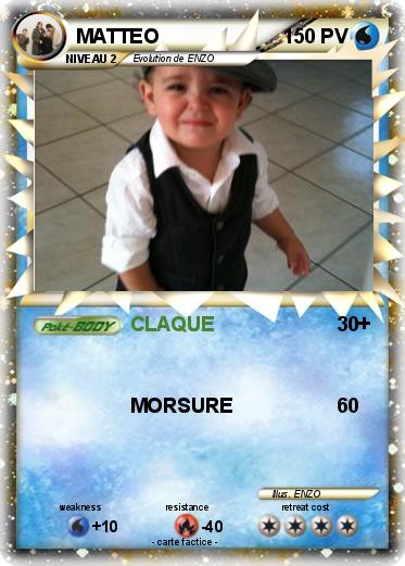 Pokémon MATTEO 49 49 - CLAQUE - Ma carte Pokémon