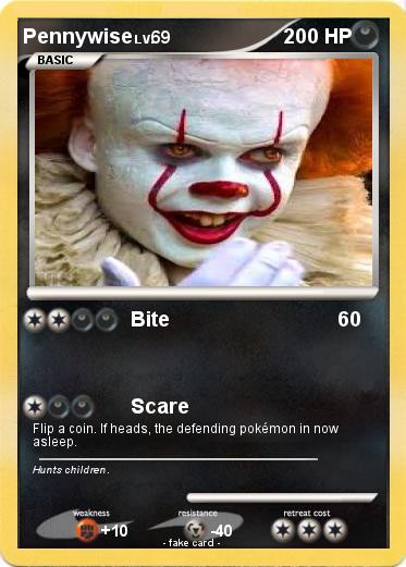 Pokémon Pennywise 169 169 - Bite - My Pokemon Card