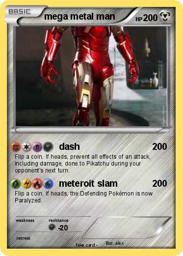 Pokémon mega metal man - dash - My Pokemon Card