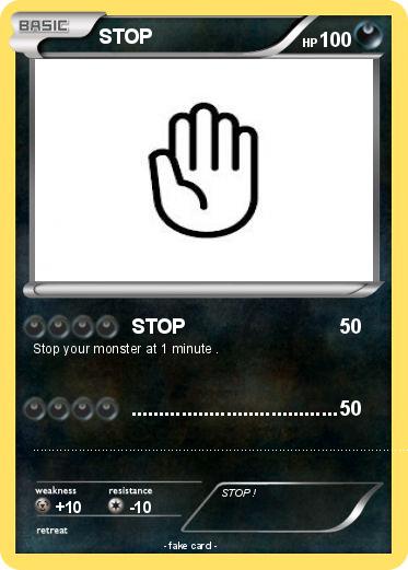 Pokémon STOP 102 102 - STOP - My Pokemon Card