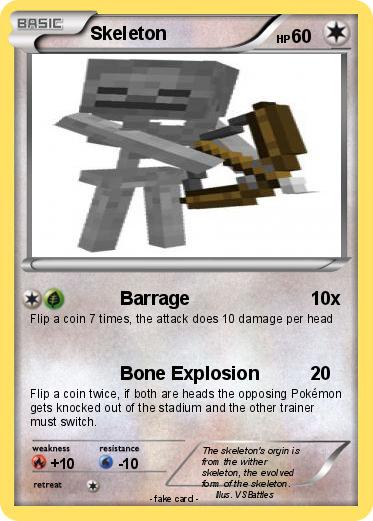 Pokémon Skeleton 550 550 - Barrage - My Pokemon Card