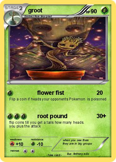 Pokémon groot 59 59 - flower fist - My Pokemon Card