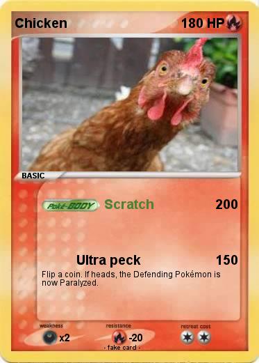 Pokémon Chicken 893 893 - Scratch - My Pokemon Card