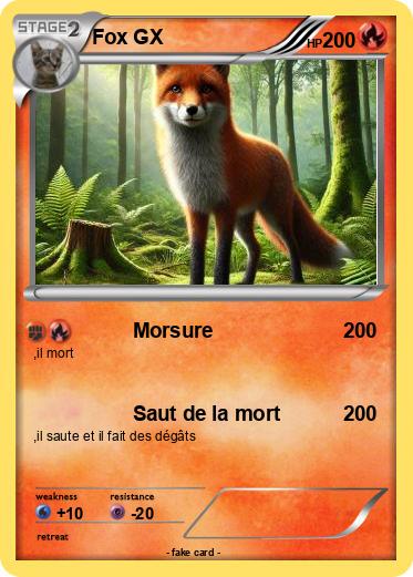 Pokémon Fox GX 1 1 - Morsure - My Pokemon Card