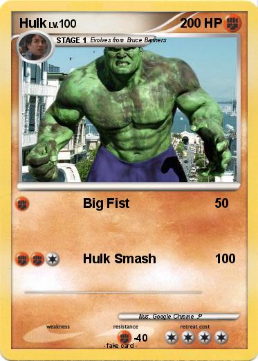 Pokémon Hulk 1112 1112 - Big Fist - My Pokemon Card