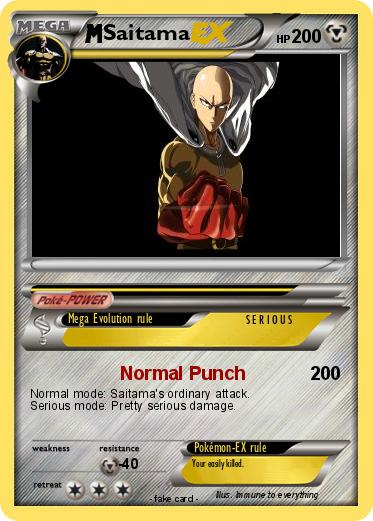 Pokémon Saitama 264 264 - Normal Punch - My Pokemon Card