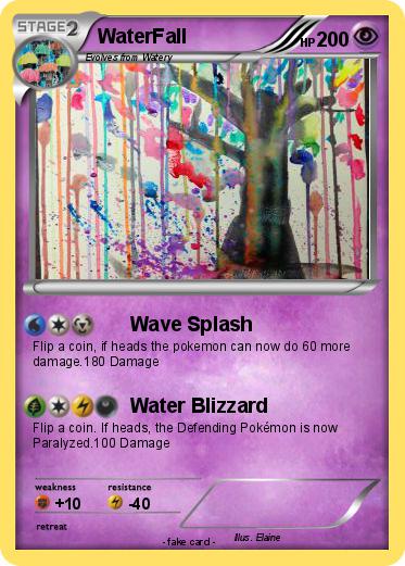 Pokémon WaterFall 72 72 - Wave Splash - My Pokemon Card