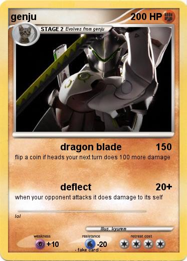 Pokémon genju 1 1 - dragon blade - My Pokemon Card