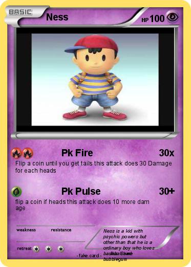 Pokémon Ness 262 262 - Pk Fire - My Pokemon Card