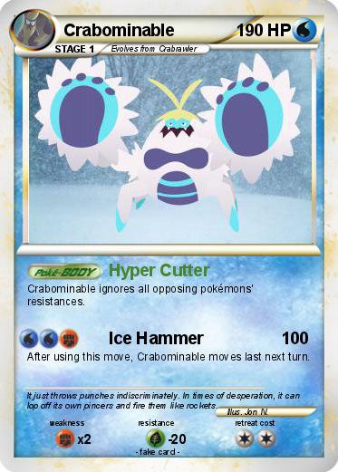 Pokémon Crabominable - Hyper Cutter - My Pokemon Card