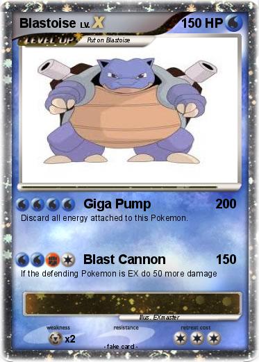 Pokémon Blastoise 823 823 - Giga Pump - My Pokemon Card