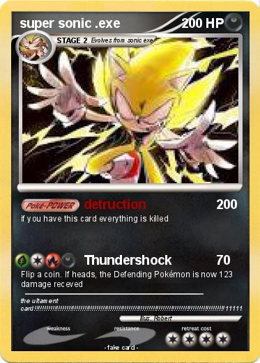 Pokémon super sonic exe 3 3 - detruction - My Pokemon Card