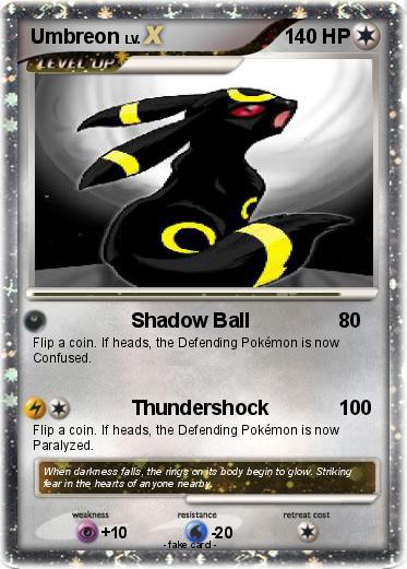 Pokémon Umbreon 813 813 - Shadow Ball - My Pokemon Card