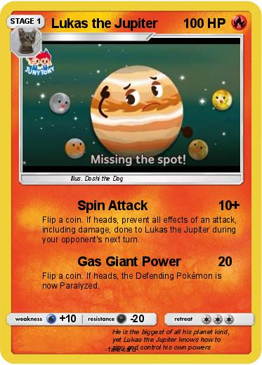Pokémon Lukas the Jupiter - Spin Attack - My Pokemon Card