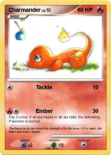 Pokémon Charmander 1752 1752 - Tackle - My Pokemon Card