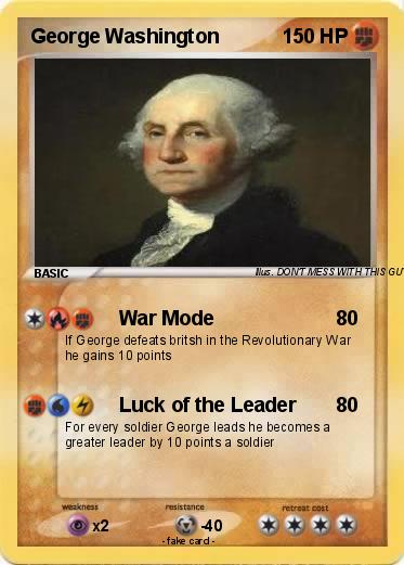 Pokémon George Washington 12 12 - War Mode - My Pokemon Card