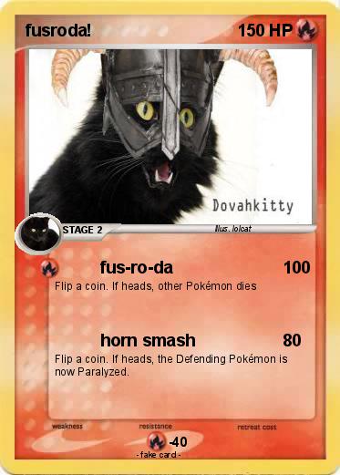 Pokémon fusroda - fus-ro-da - My Pokemon Card