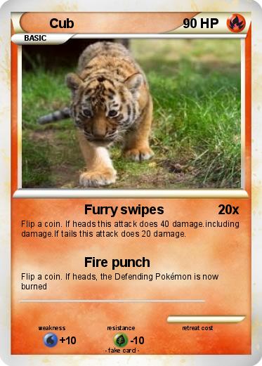 Pokémon Cub 54 54 - Furry swipes - My Pokemon Card