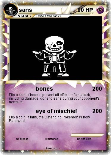 Pokémon sans 2800 2800 - bones - My Pokemon Card