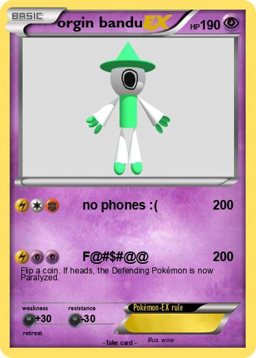 Pokémon orgin bandu - no phones :( - My Pokemon Card