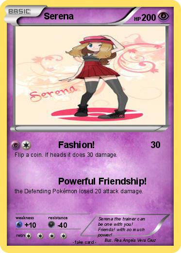 Pokémon Serena 80 80 - Fashion! - My Pokemon Card