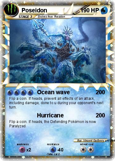 Pokémon Poseidon 491 491 - Ocean wave - My Pokemon Card