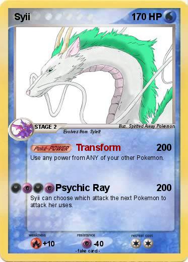 Pokémon Syii - Transform - My Pokemon Card