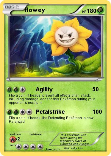 Pokémon flowey 334 334 - Agility - My Pokemon Card