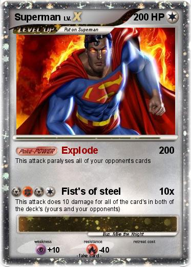 Pokémon Superman 312 312 - Explode - My Pokemon Card