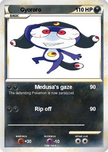 Pokémon Gyororo 1 1 - Medusa's gaze - My Pokemon Card