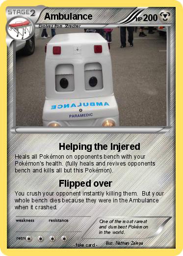 Pokémon Ambulance 9 9 - Helping the Injered - My Pokemon Card