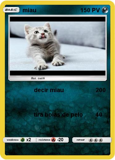 Pokémon miau 18 18 - decir miau - Mi carta pokémon