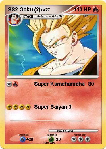 Pokémon SS2 Goku 2 1 1 - Super Kamehameha - My Pokemon Card
