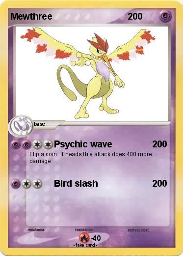 Pokémon Mewthree 1387 1387 - Psychic wave - My Pokemon Card
